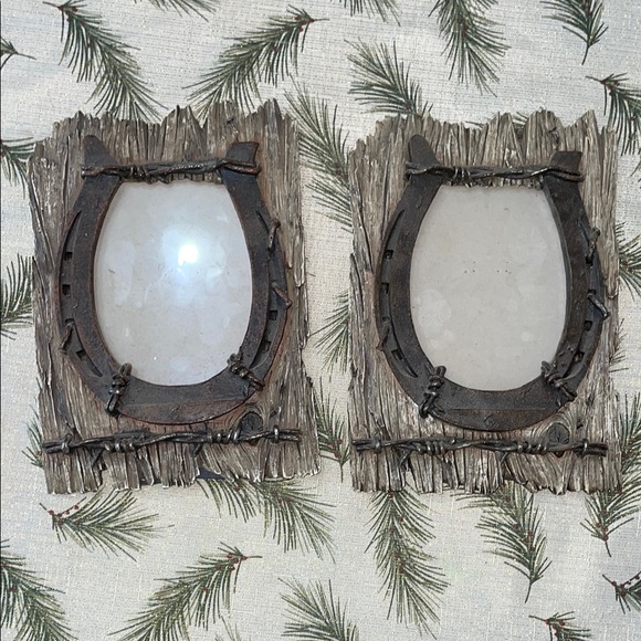 Accents | Rustic Horseshoe Picture Frame Set | Poshmark